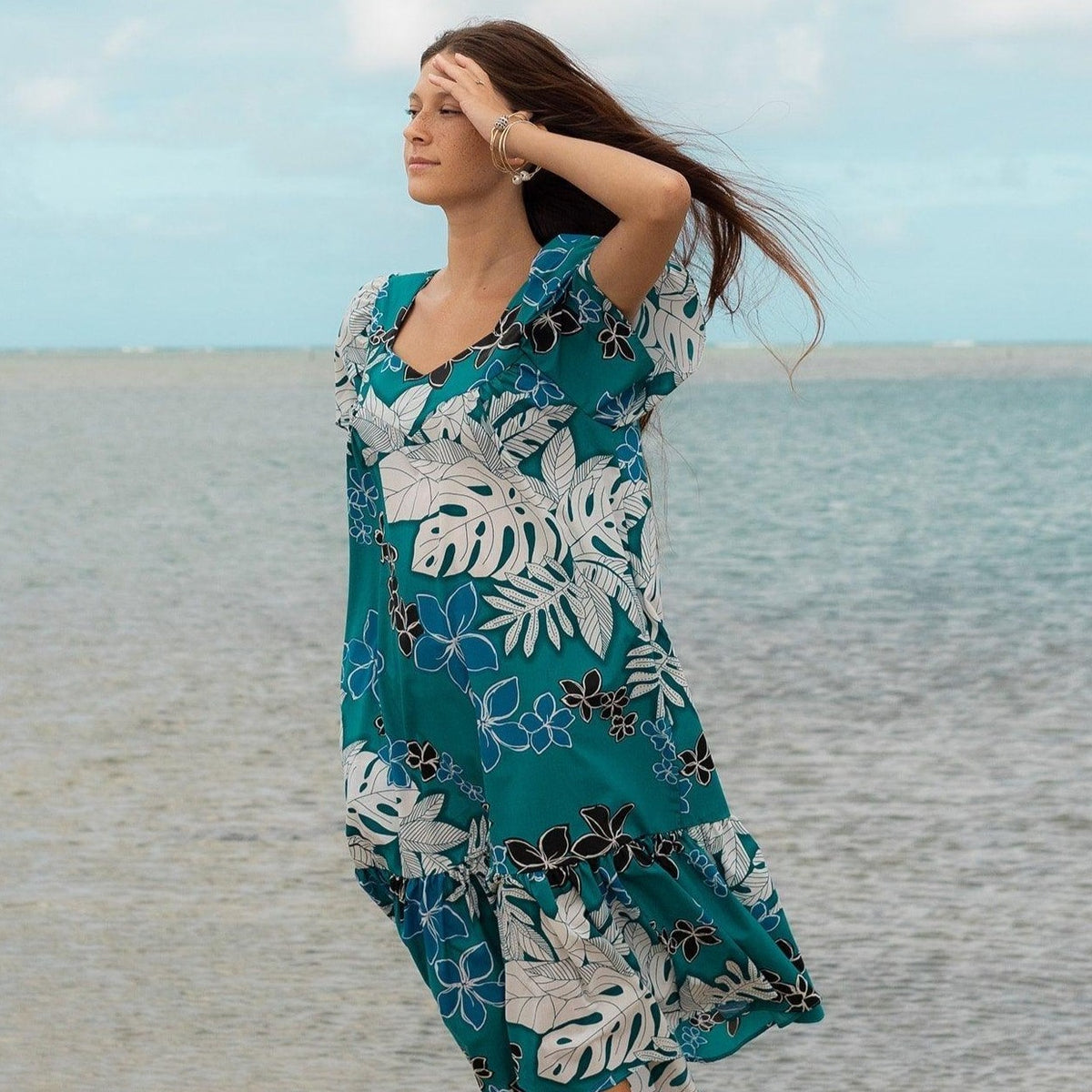 Tiare Chain Short Muumuu, Made in Hawaii – Ninth Isle